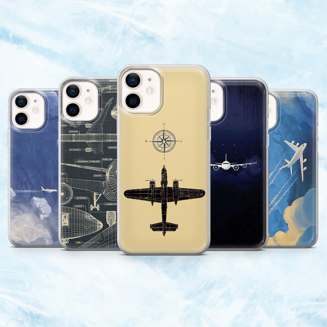 Aviation Phone Case Plane Airplane Cover for iPhone 17, 16, 15, 14, 13 ...