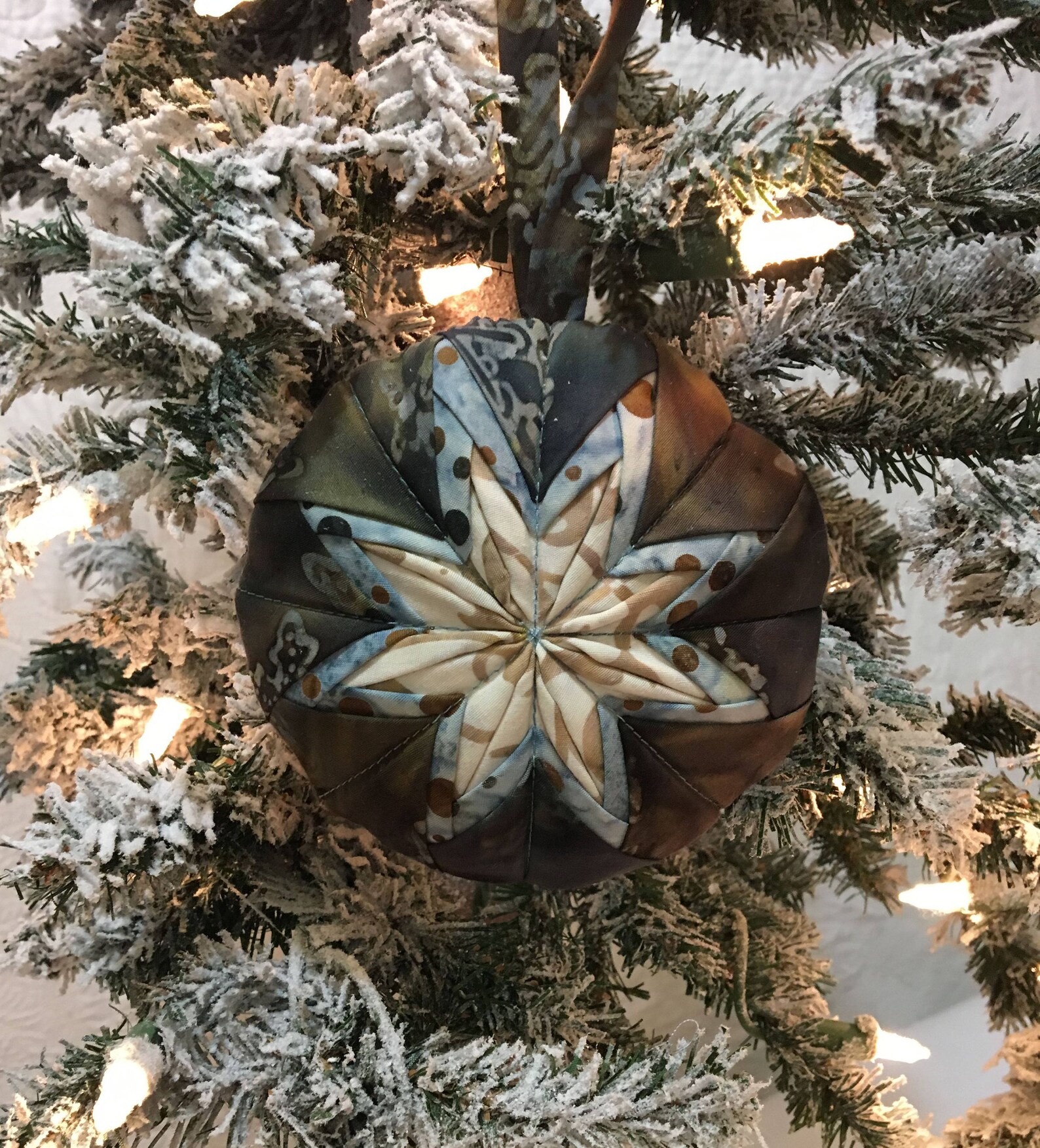 Quilted Star Ornament Winter Batiks Quiltsy Handmade - Etsy