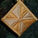 Gold Silk Dupioni Quilted Pinwheel Tree Ornaments Quiltsy - Etsy