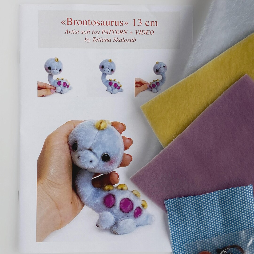 Brontosaurus Sewing Kit for Kids, DIY Dinosaur Plush Craft Kit, Make ...
