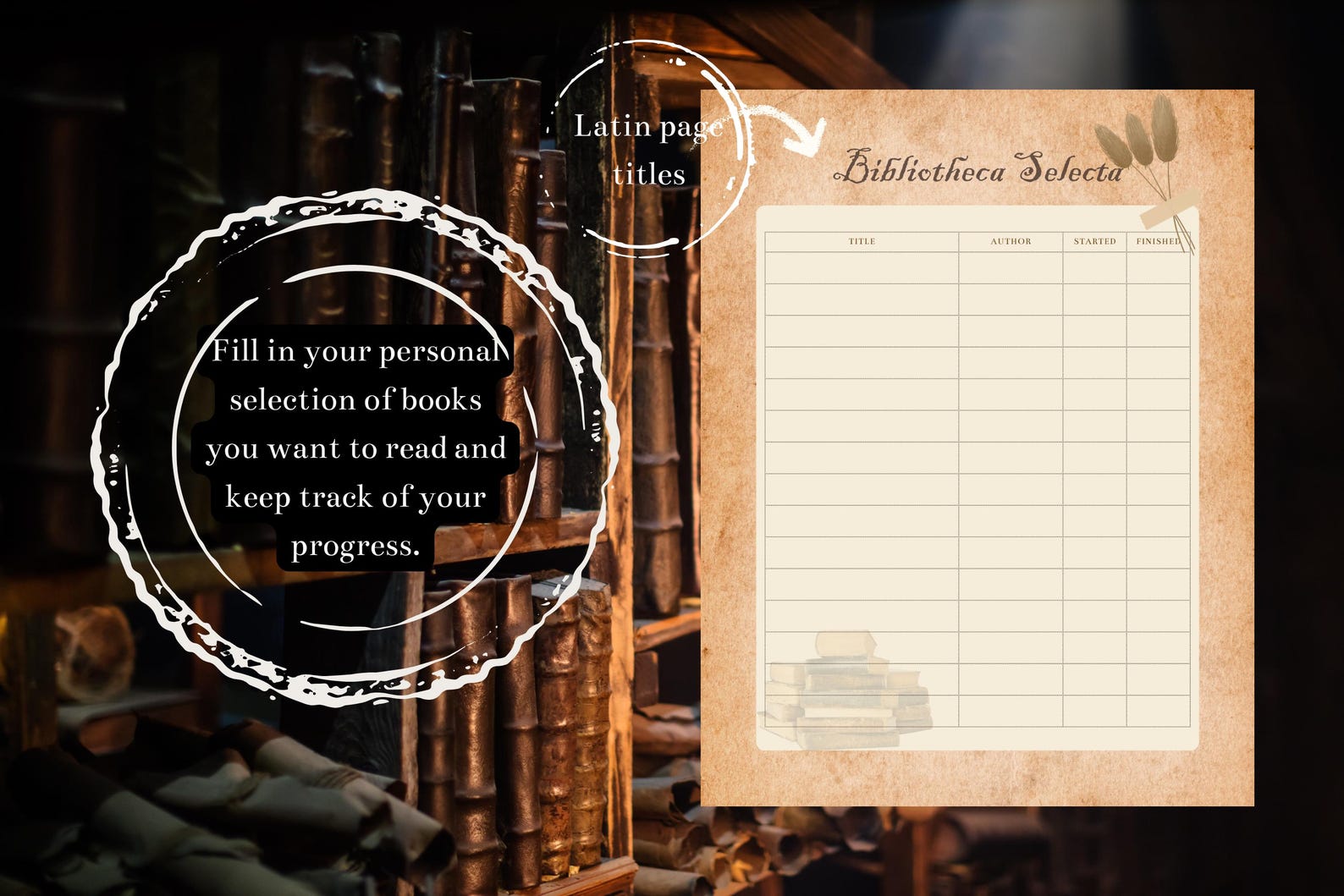 Forget Me Not Reading Journal & Printable Bookmarks | Digital Book ...