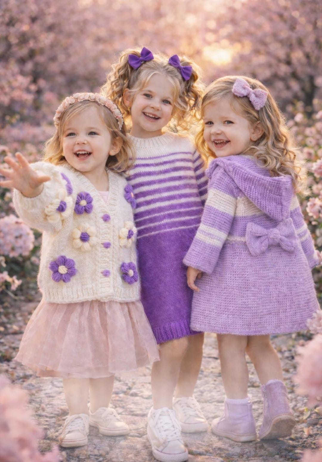 Girls Sweater Dress Knitting Pattern Bundle – 3 PDF Patterns for ...