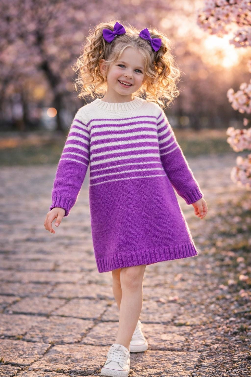 Girls Sweater Dress Knitting Pattern Bundle – 3 PDF Patterns for ...