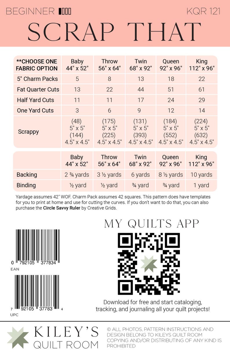 Scrap That Quilt Pattern PDF Download - Etsy