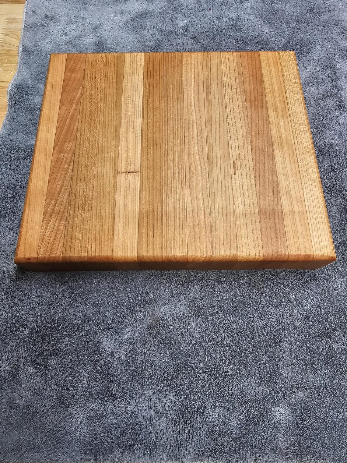 This is a Small Edge Grain Butcher Block Made From Cherry and Padauk ...