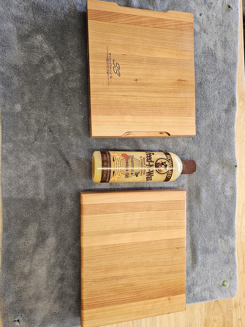 This is a Small Edge Grain Butcher Block Made From Cherry and Padauk ...