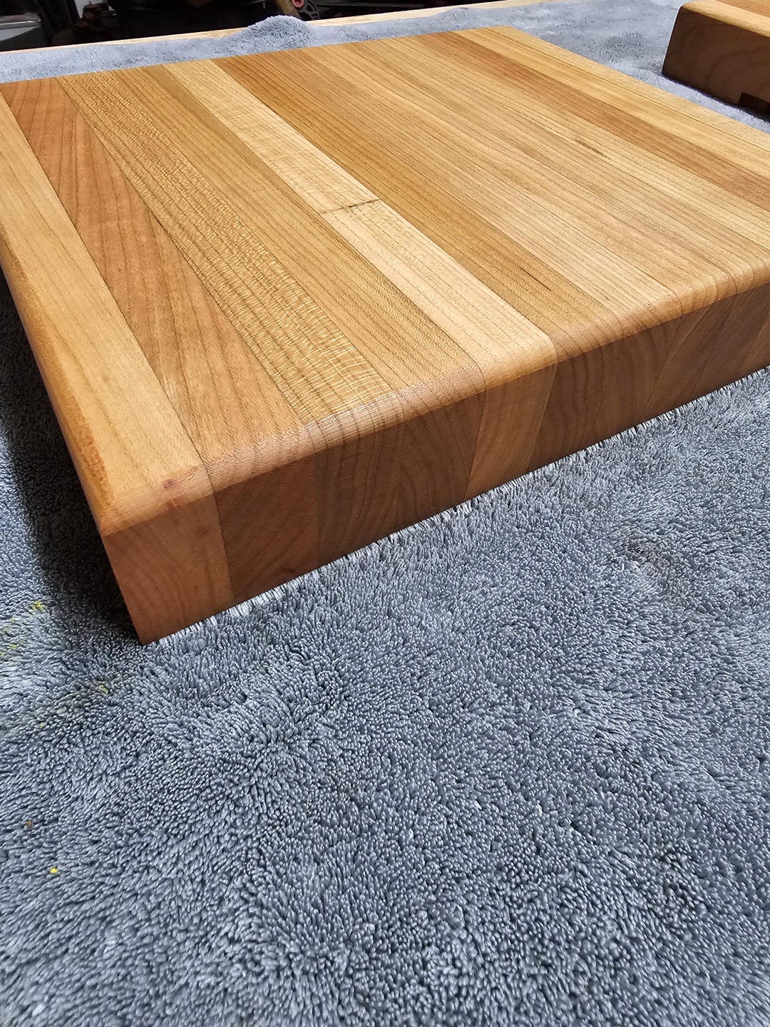 This is a Small Edge Grain Butcher Block Made From Cherry and Padauk ...