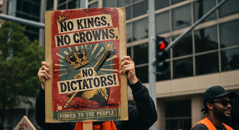 Anti-dictator Protest Poster: No Kings, No Crowns (digital Download) - Etsy