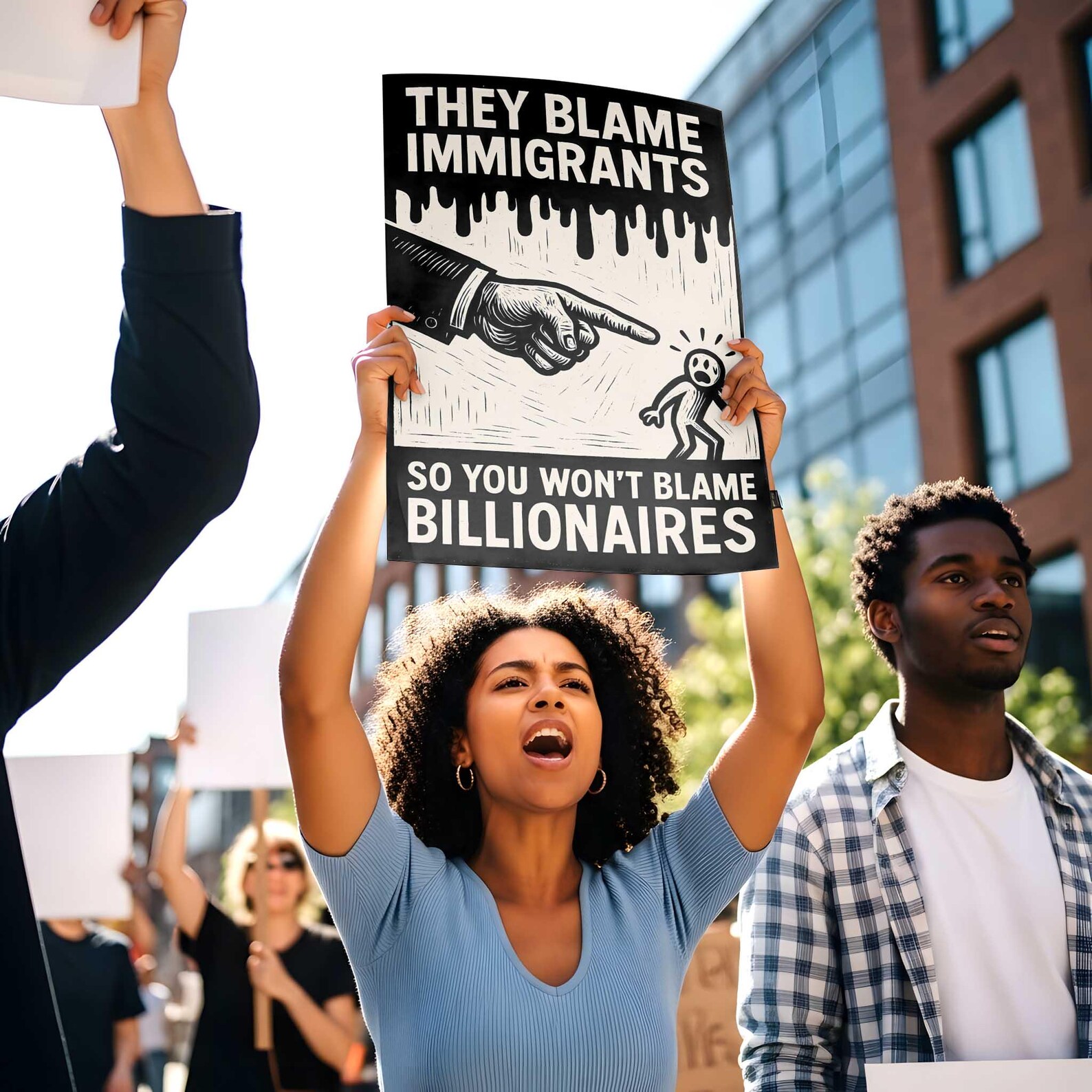 Economic Justice Protest Art: Anti-xenophobia Poster (digital Download ...