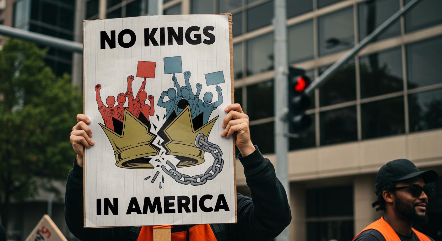 No Kings in America Protest Art Print: Anti-tyranny Poster (digital ...