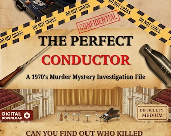 Murder Mystery Game Printable | Cold Case Detective File | True Crime ...