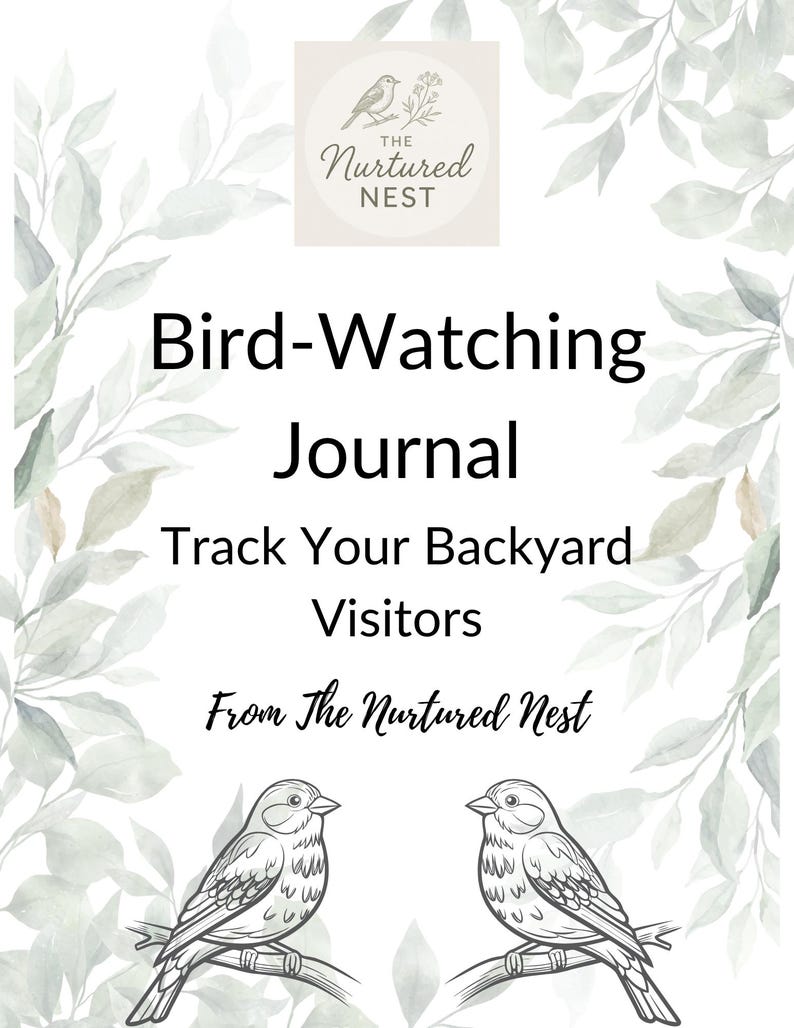 Printable Bird Watching Journal | Backyard Nature Tracker | Bird ...