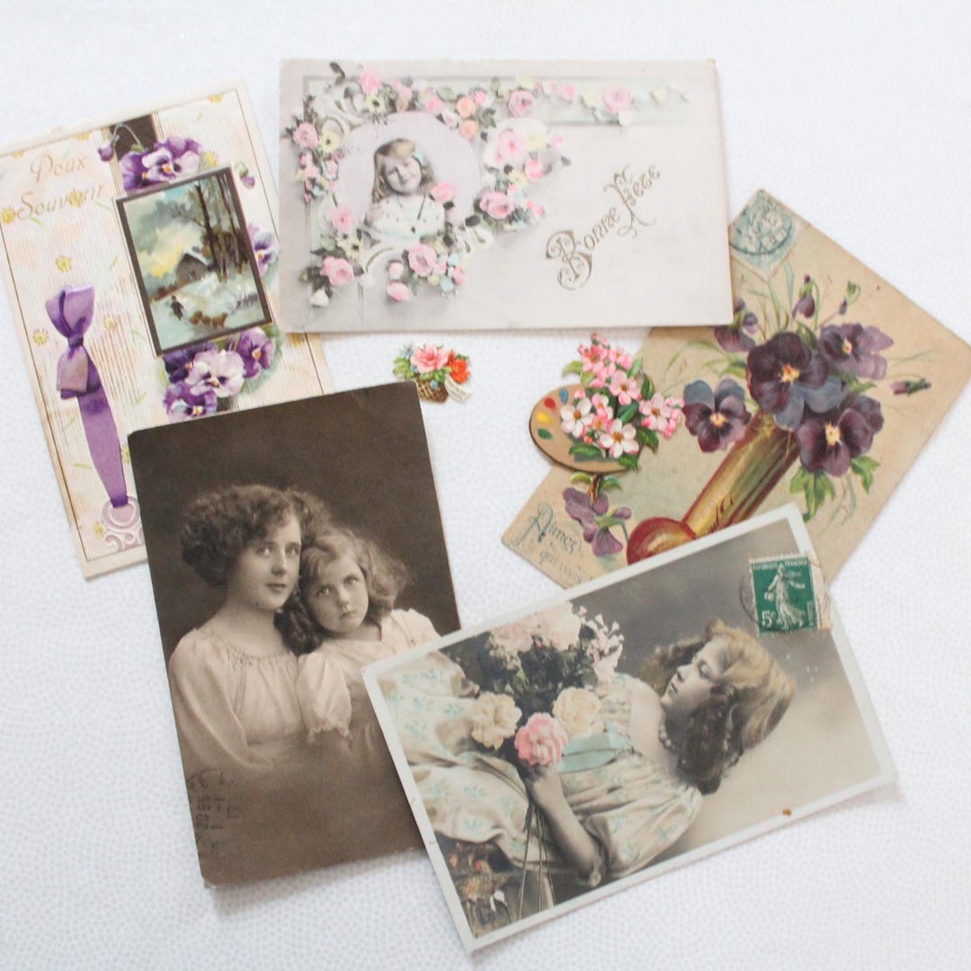 5 Postcards From France, Portrait Photography, 4479 - Etsy