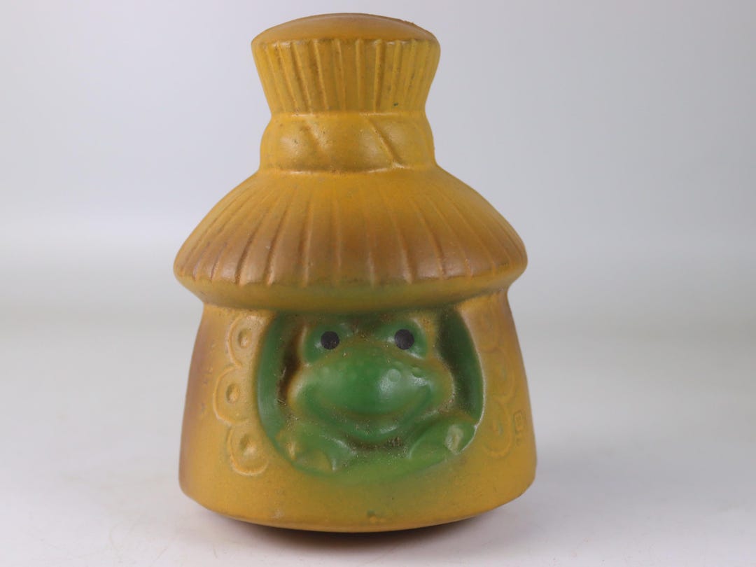 Vintage USSR Rubber Toy Teremok With Frog and Mouse — Soviet 1960s ...