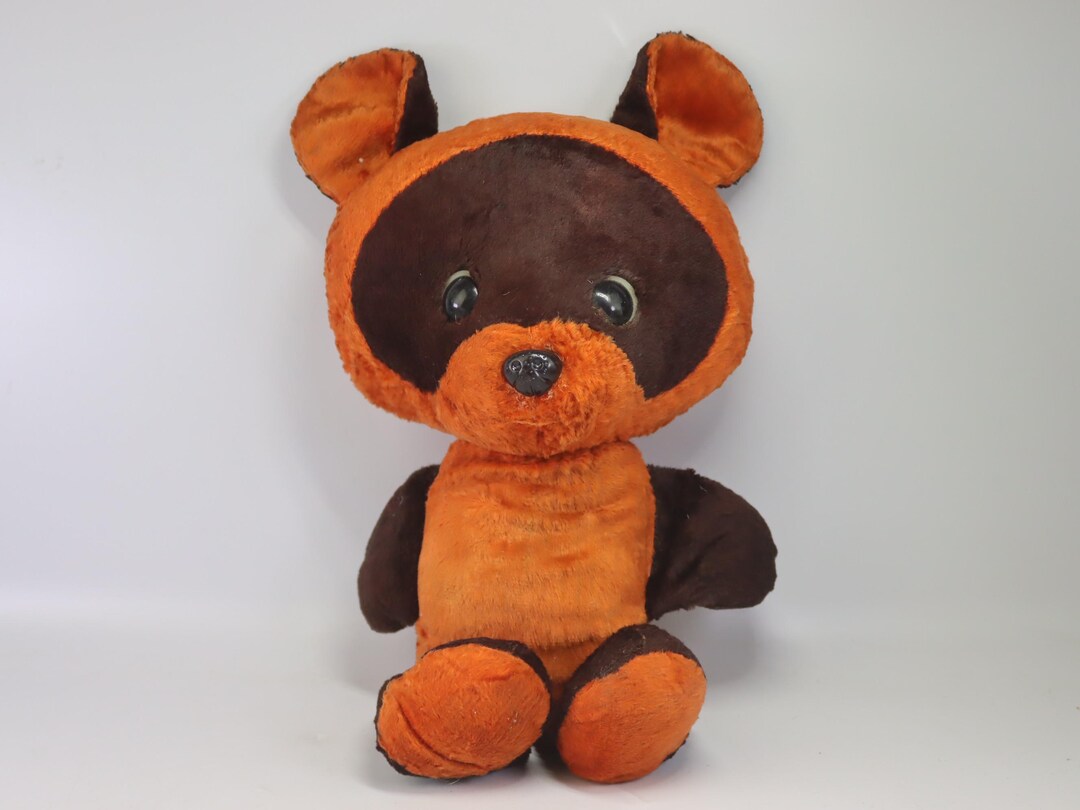 Vintage Plush Teddy Bear — USSR 1950s–60s — Winnie the Pooh Style ...