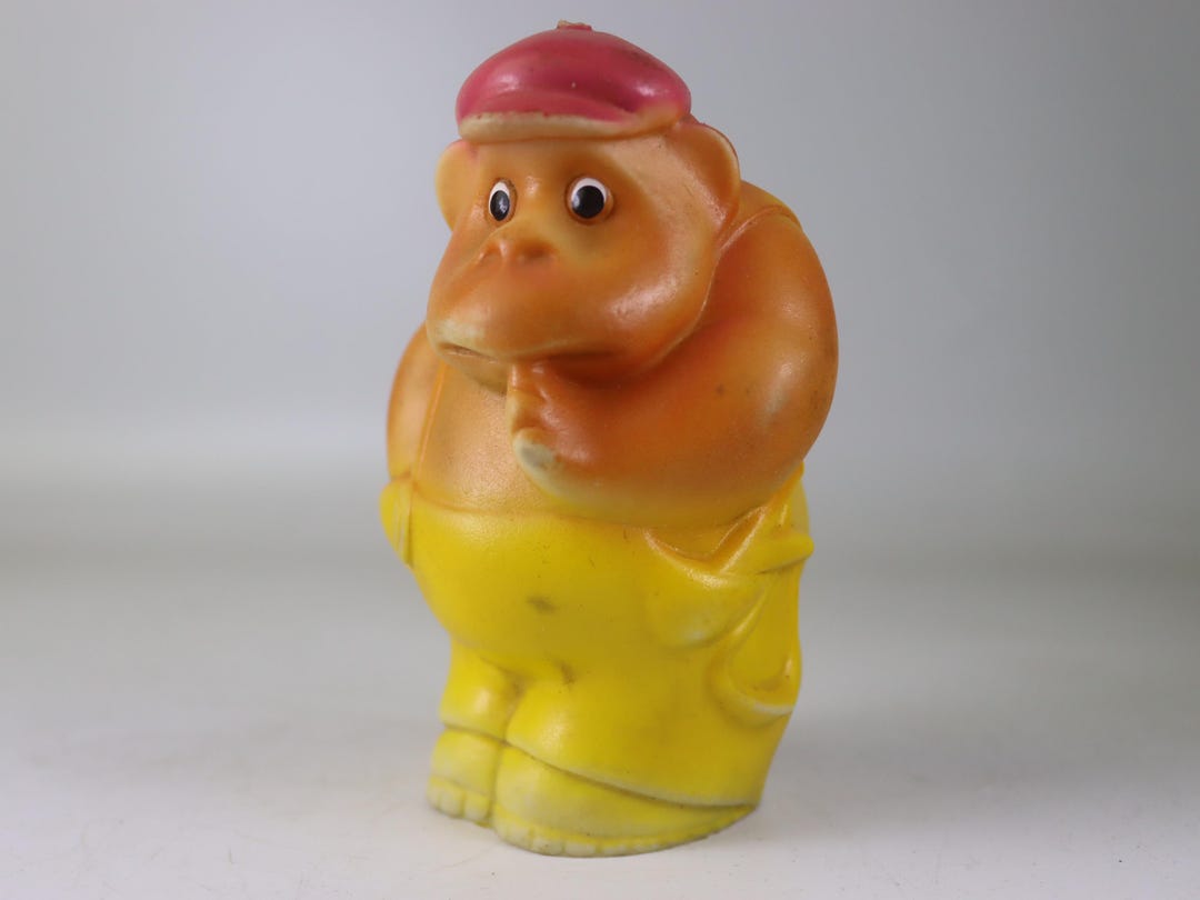 Vintage USSR Rubber Hippo Toy — Soviet Mischievous Character — Funny ...