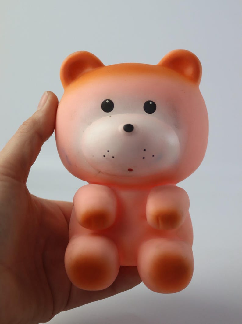 Vintage Rubber Teddy Bears 1970s-80s – Rare Collectible Yugoslavia Toy ...