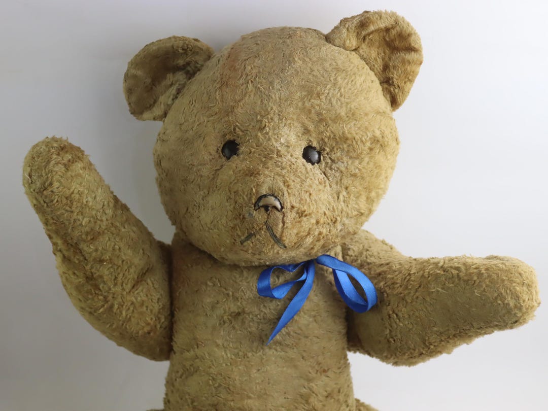Large Vintage Soviet Teddy Bear – 52 Cm – Rotating Arms – USSR Plush ...