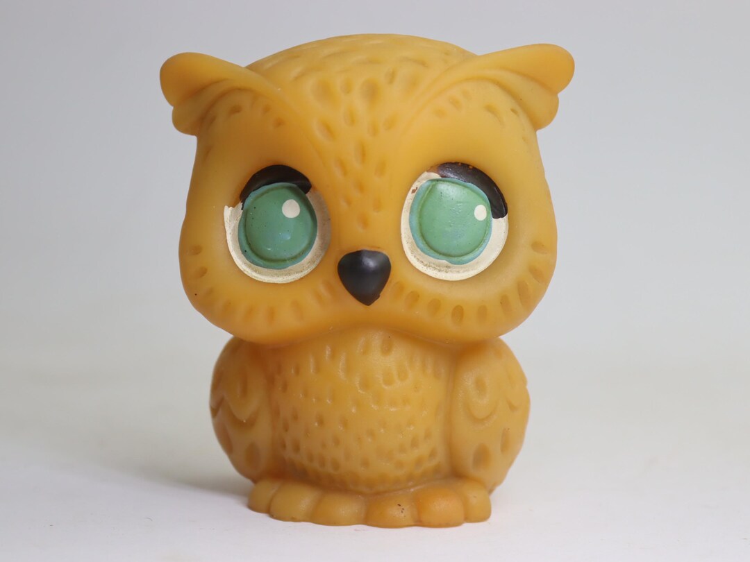 Vintage Soviet Rubber Owl Toy, USSR 1970s Collectible Figurine, Retro ...