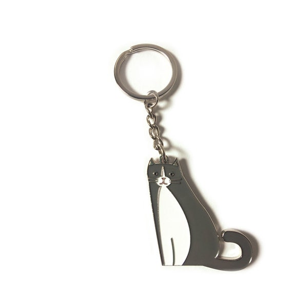 Cat Keychain - Etsy