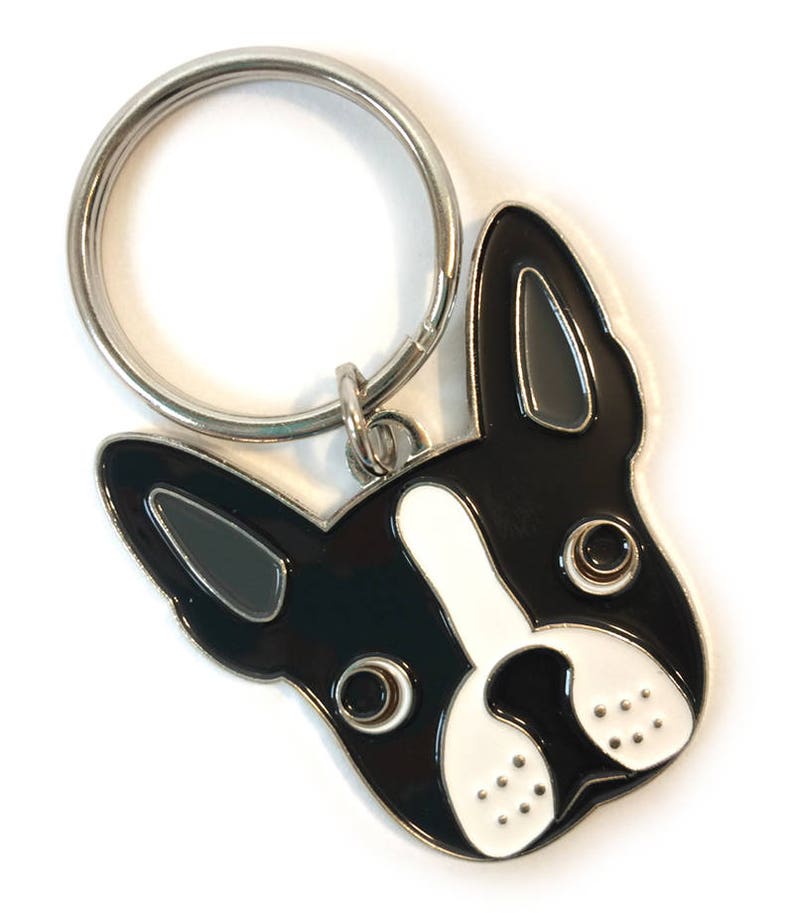 Boston Terrier Key Chain for Home or Car 1 Split Ring - Etsy