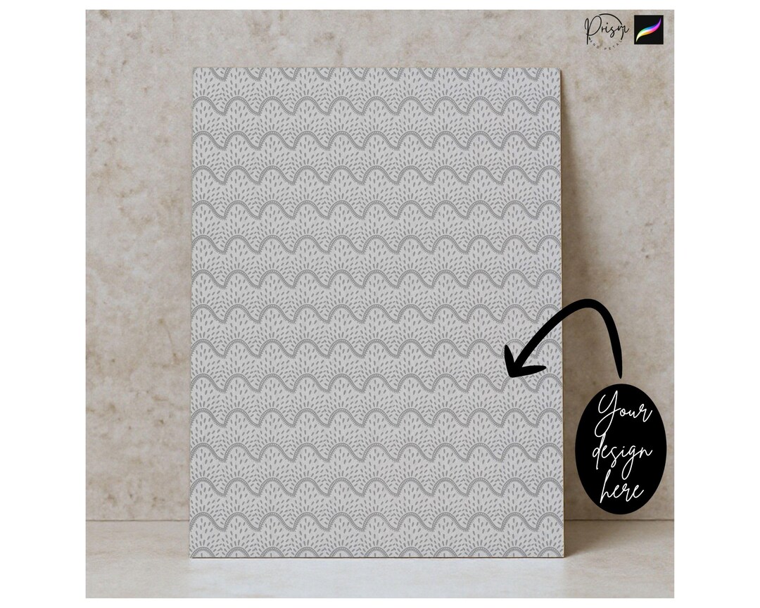 Procreate Mockup: Wall Art Poster & Stationery Display (digital ...