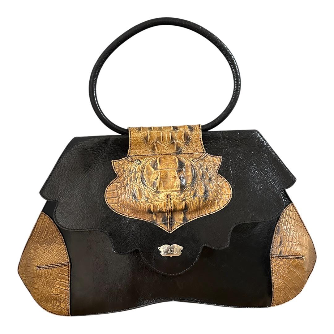 Designer Vintage Yudit M Los Angeles Leather Handbag From 1960s - Etsy