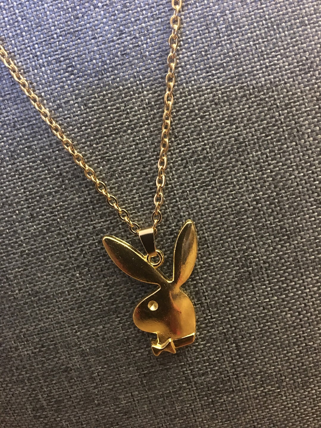 Vintage-retro Style Gold Tone Playboy Bunny Rabbit Pendant Charm ...