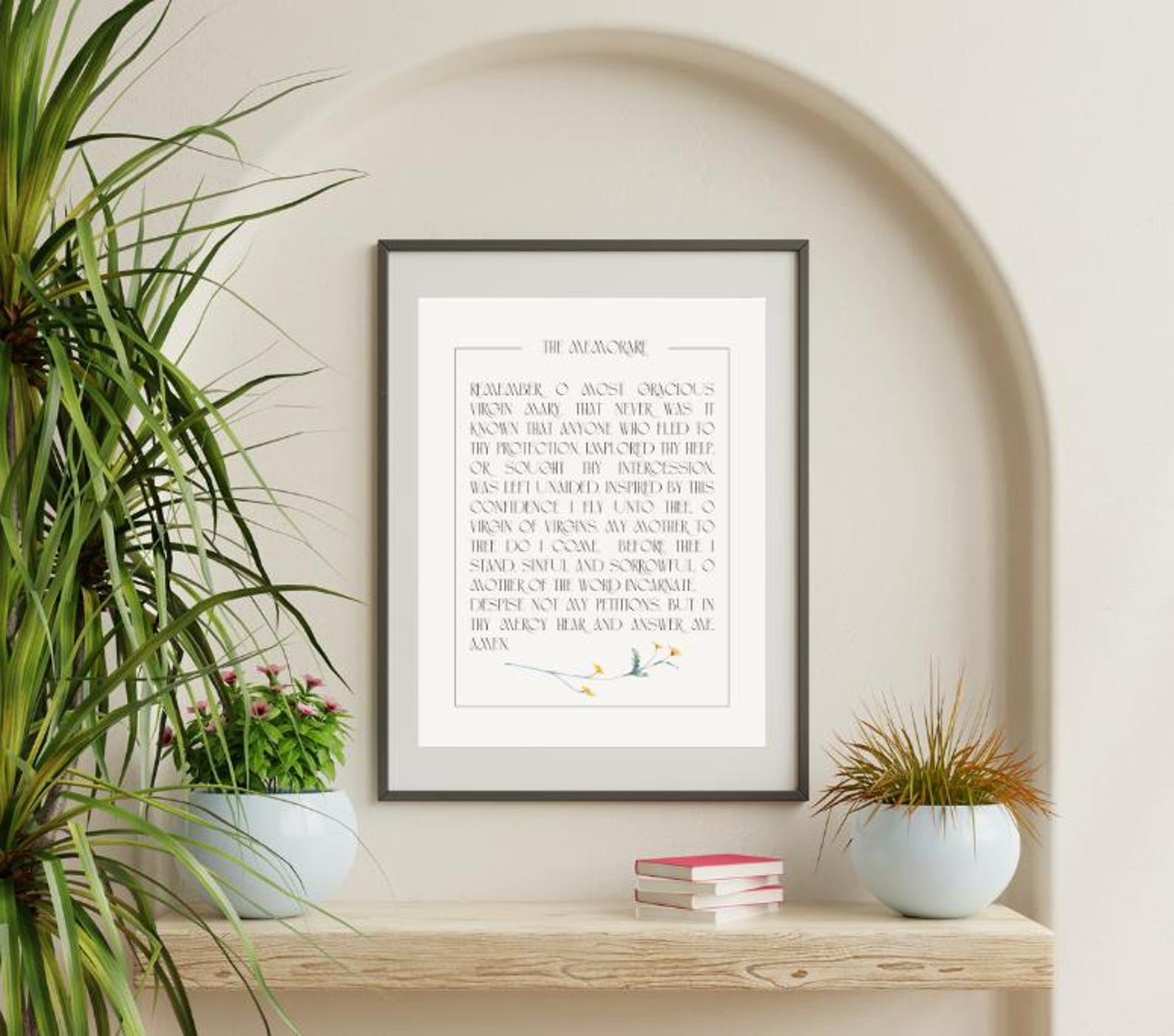 Memorare Prayer Wall Decor – Printable Catholic Art - Etsy