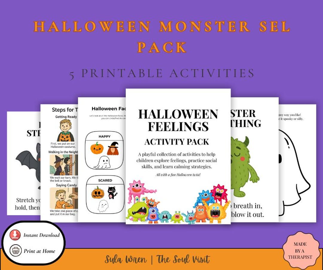 Halloween Feelings Activity Pack – Kids Social Emotional Learning (PDF ...