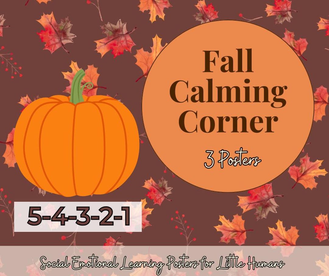 Fall Calm Corner Printables: Mindfulness Posters for Kids (PDF) - Etsy