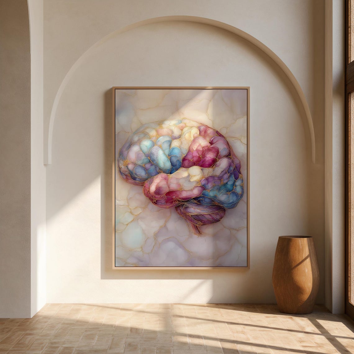 Abstract Brain Medical Poster – Psychology Art Print for Professional ...