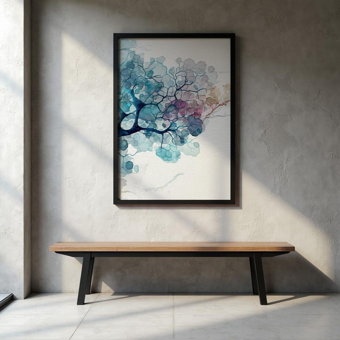Neuroscience Art, Synapse Digital Print, Therapist Office Decor ...