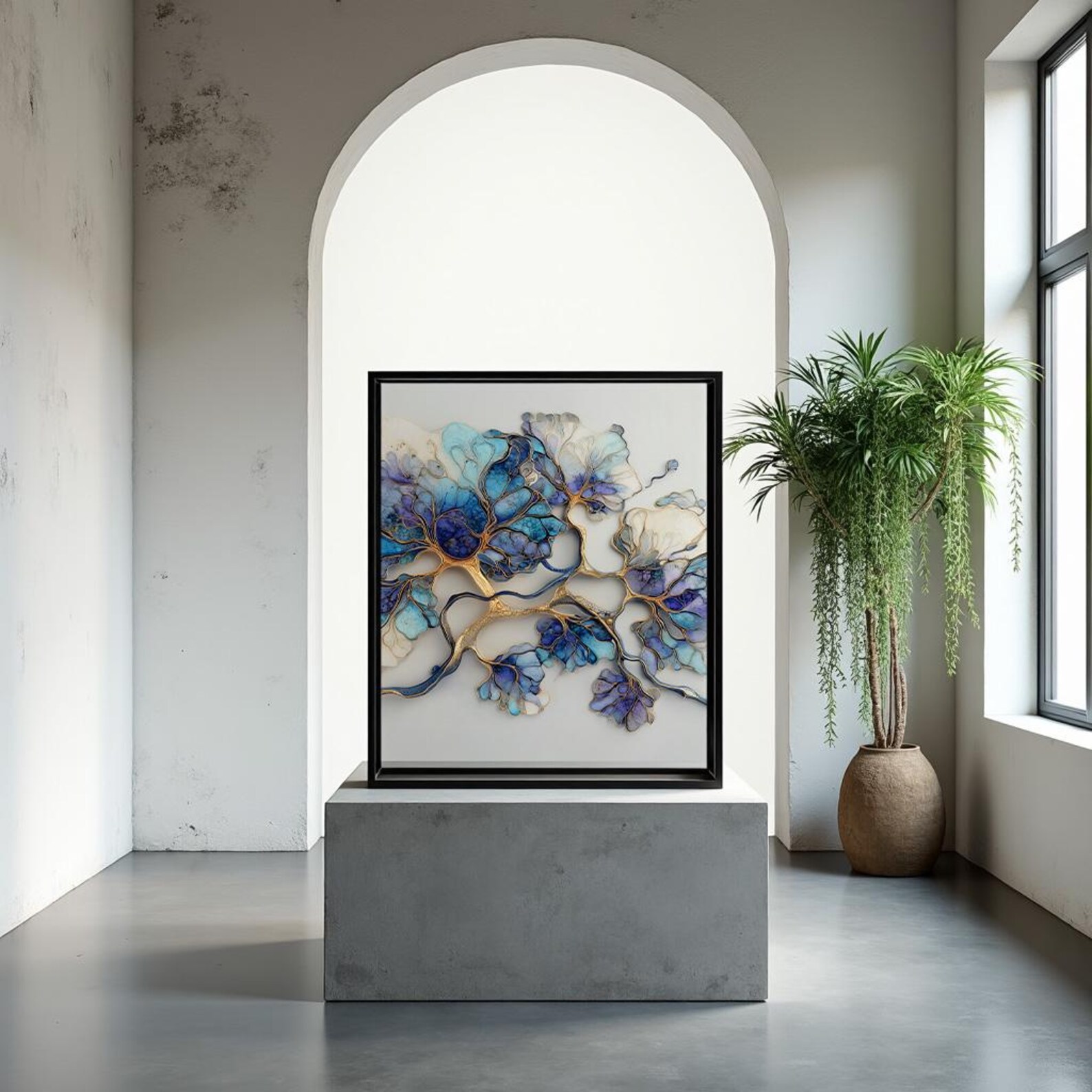Neuro Art Print | Modern Synapse Wall Art | Brain Anatomy Decor - Etsy