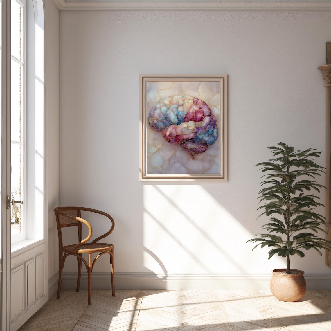 Abstract Brain Medical Poster – Psychology Art Print for Professional ...