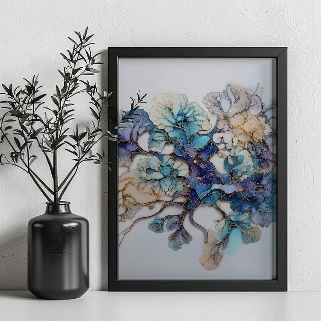 Psychology Digital Print, Cognitive Art Poster, Synapse Wall Decor ...