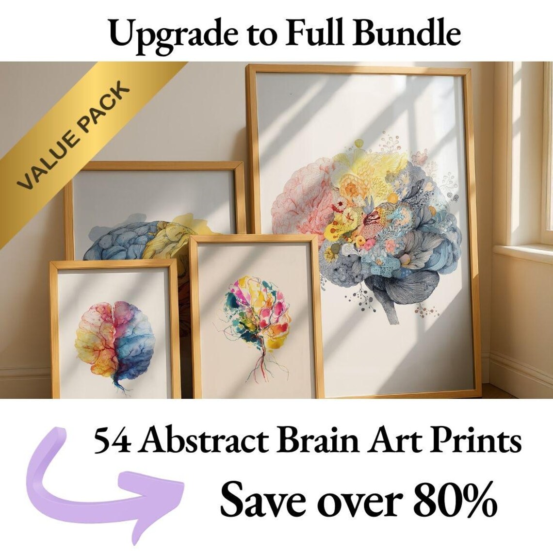 Abstract Brain Medical Poster – Psychology Art Print for Professional ...