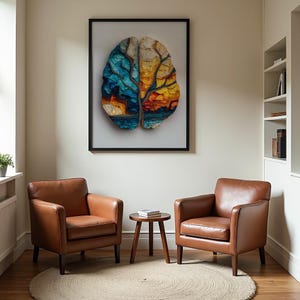 Watercolor Brain Print | Psychology Art | Synapse & Neuroscience ...