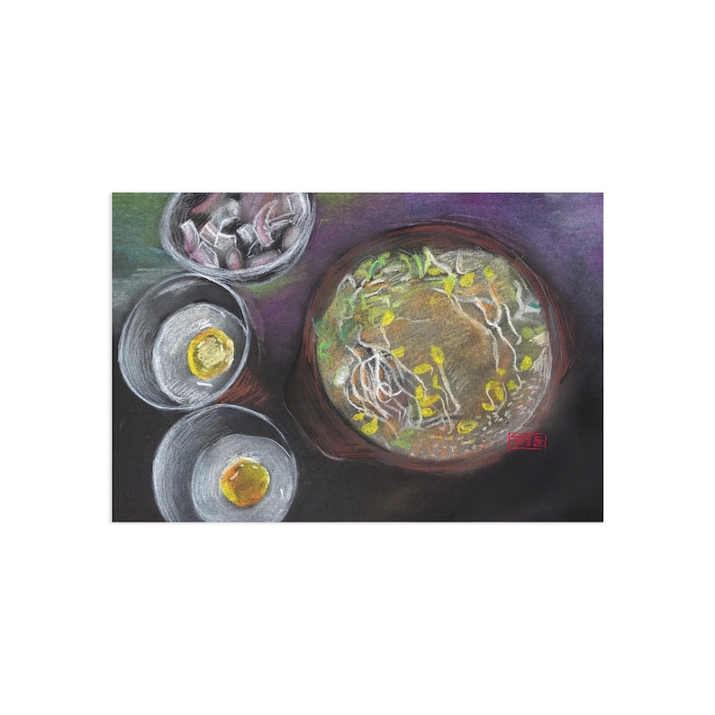 Postcard Set, Korean Soul Food Art Prints, Postcard Prints, Color ...
