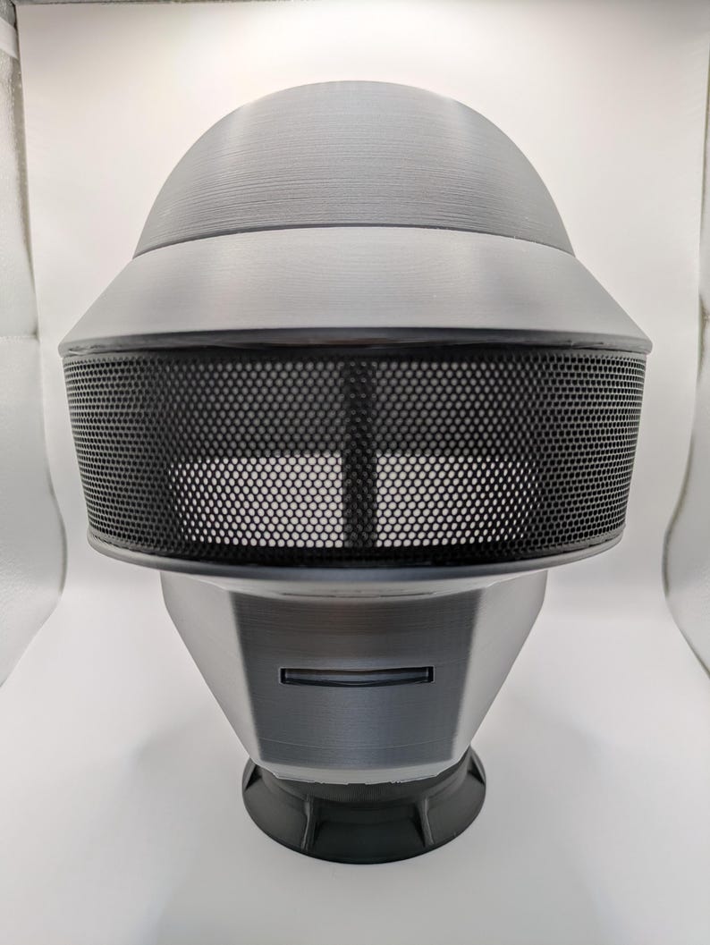 Daft Punk Helmet Silver: 3D Printed Sci-fi Cosplay Mask, Futuristic ...
