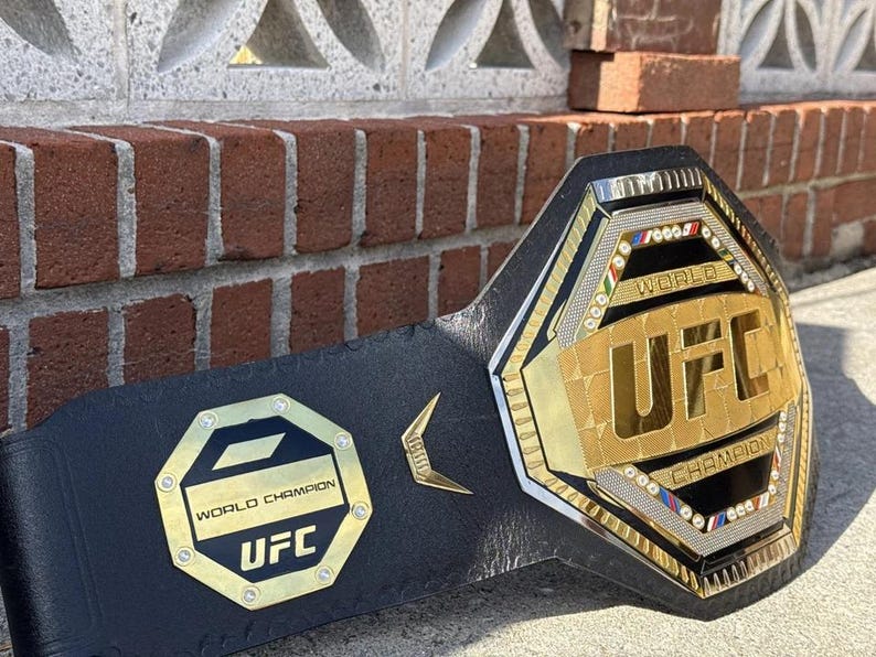 UFC Championship Belt Replica Gold MMA Wrestling Title Collectible Gift ...