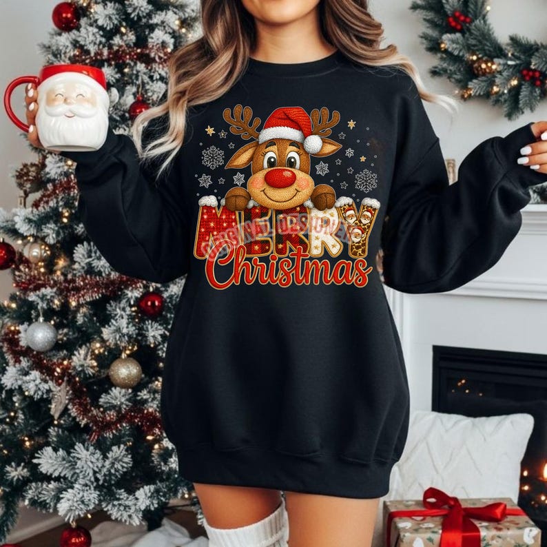 Christmas Reindeer Faces PNG, Holiday Graphic (digital Download) - Etsy