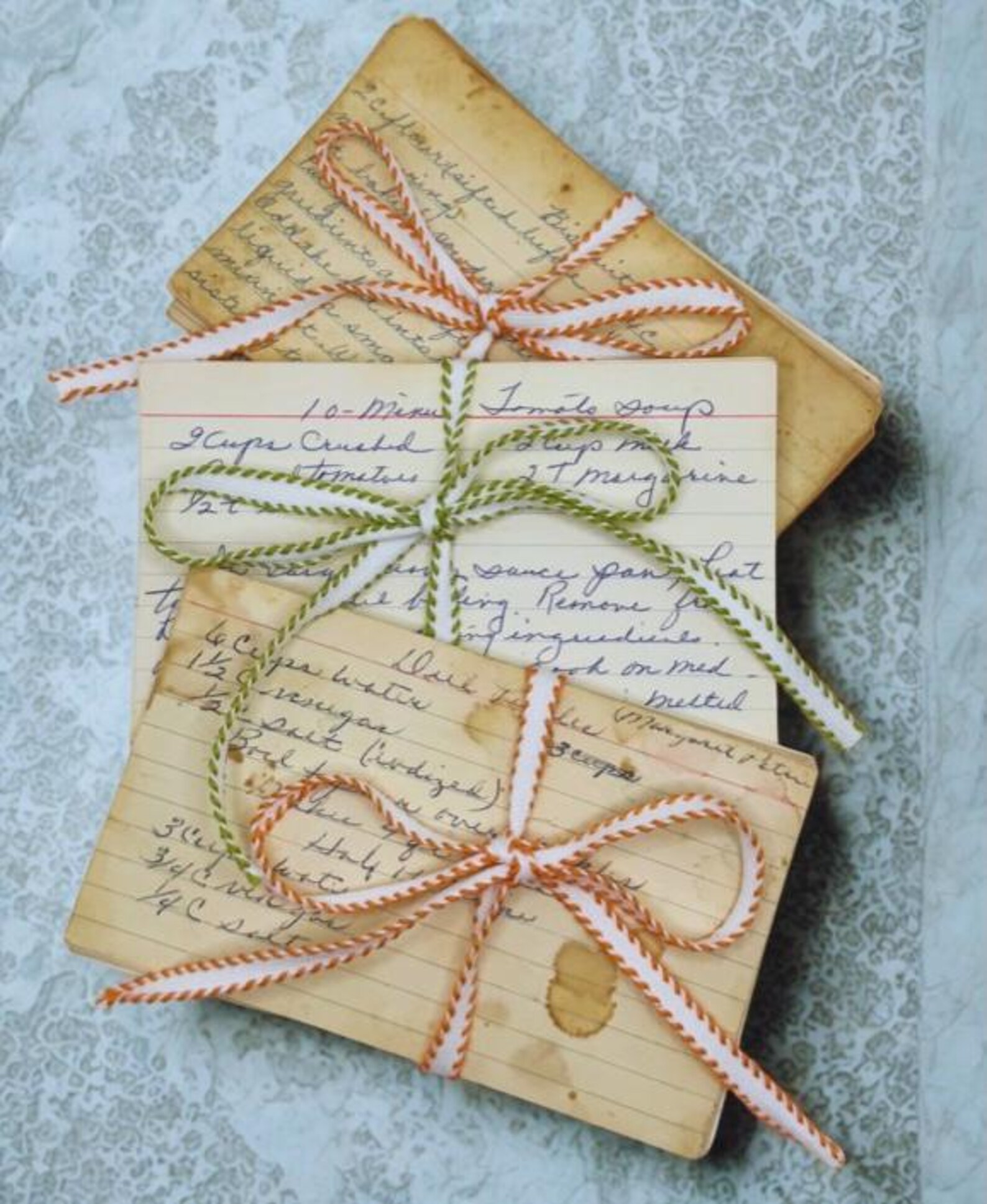 Authentic Vintage Recipe Cards - Handwritten & Typed, Retro Kitchen ...