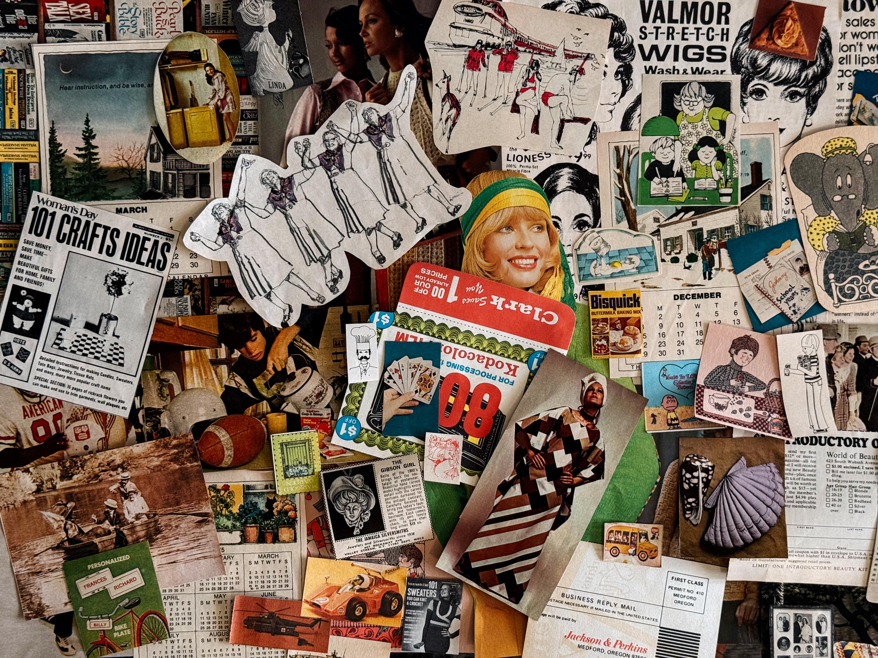 Vintage Ephemera Pack: 70-90s Magazine Clippings for Junk Journals - Etsy