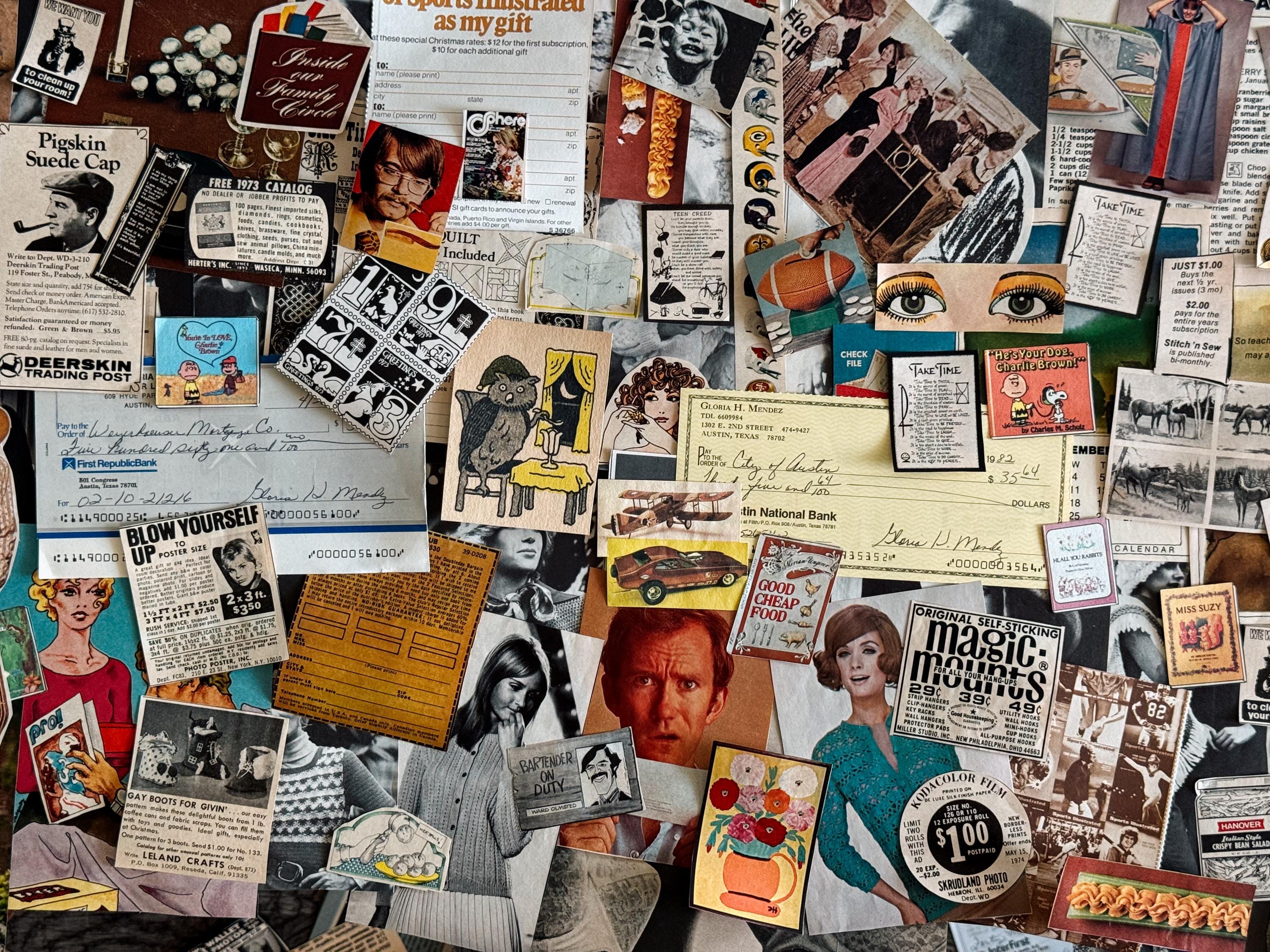 Vintage Ephemera Pack: 70-90s Magazine Clippings for Junk Journals - Etsy