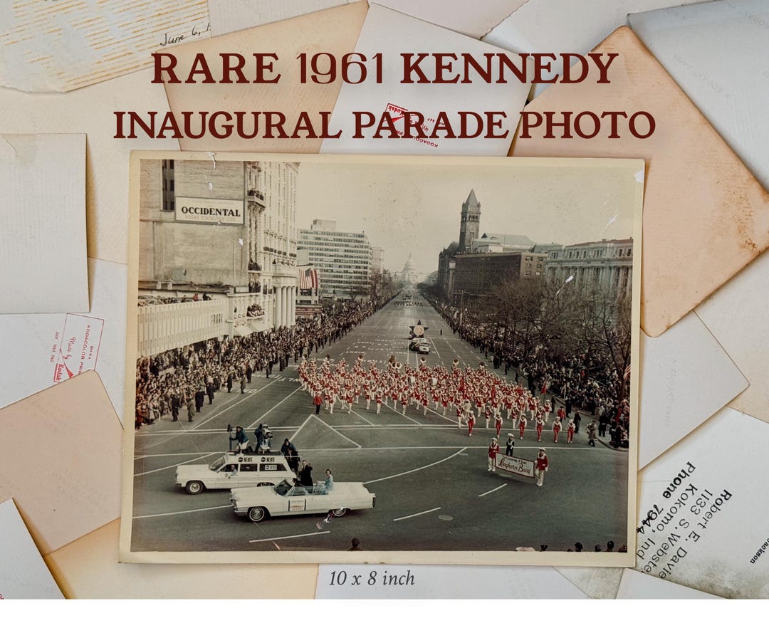 Original 1961 Kennedy Inaugural Parade Photo – Governor Connally Texas ...