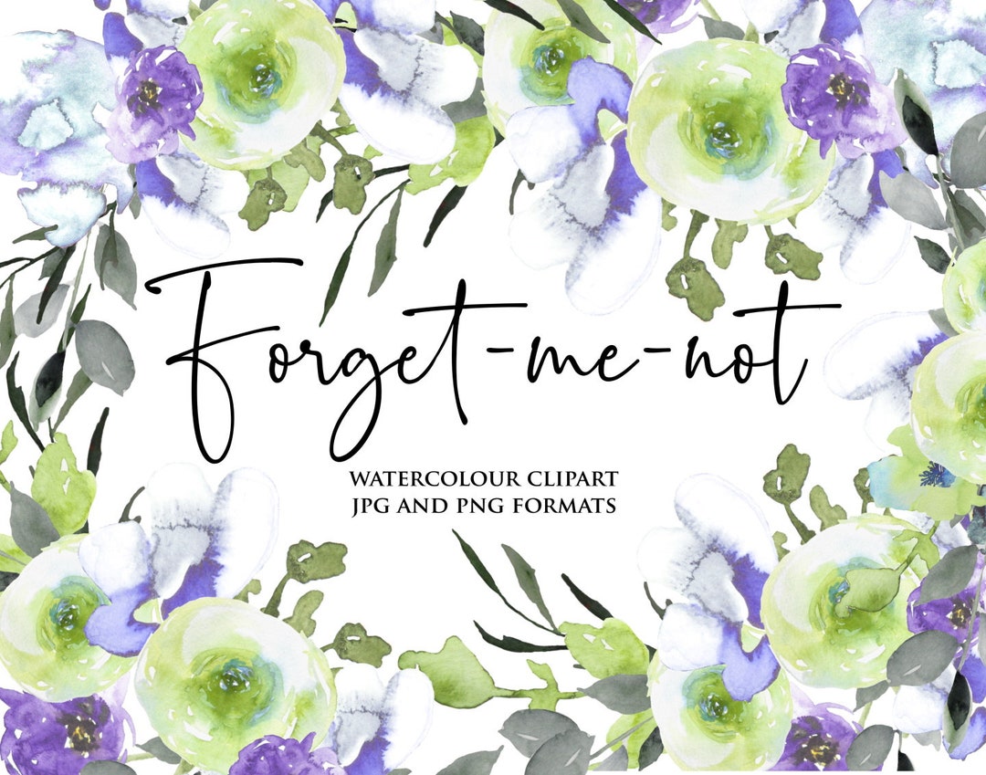 Purple Violet Flower Clipart, Floral Clip Art, Floral Bouquet Clipart ...