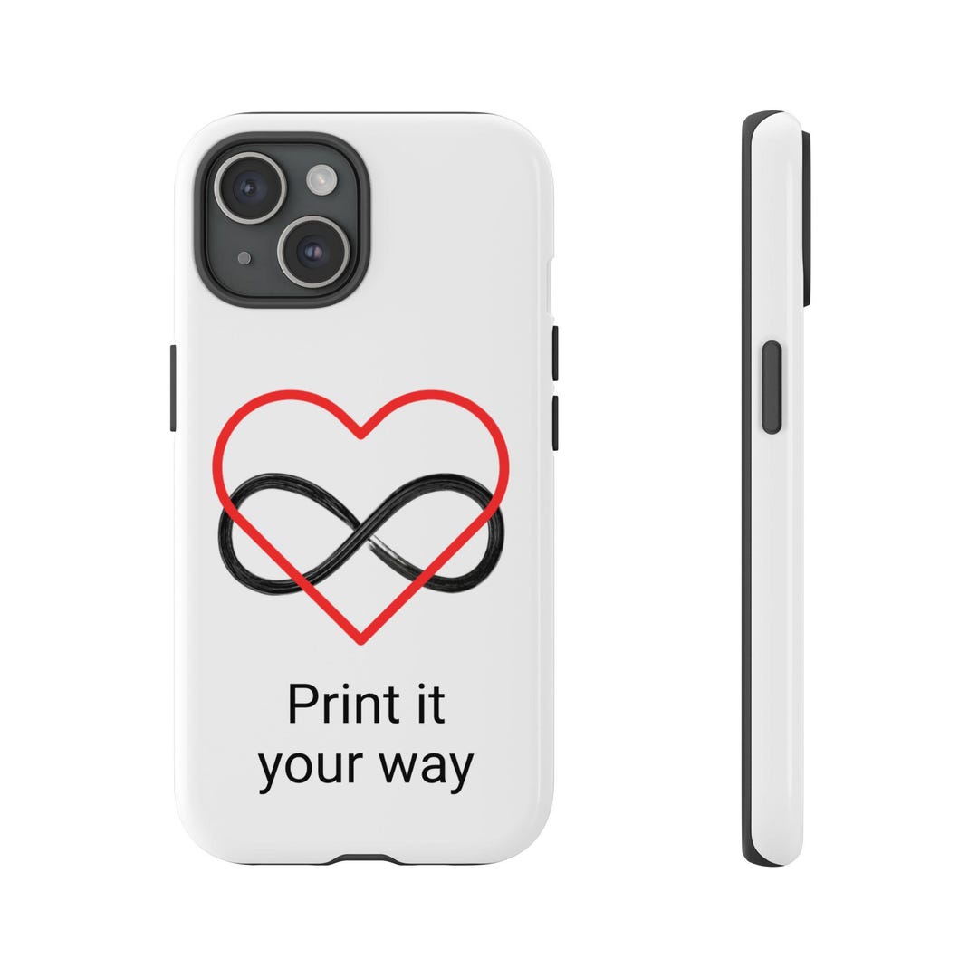 Customizable Phone Case With Heart Design, Unique Gift for Him/her ...