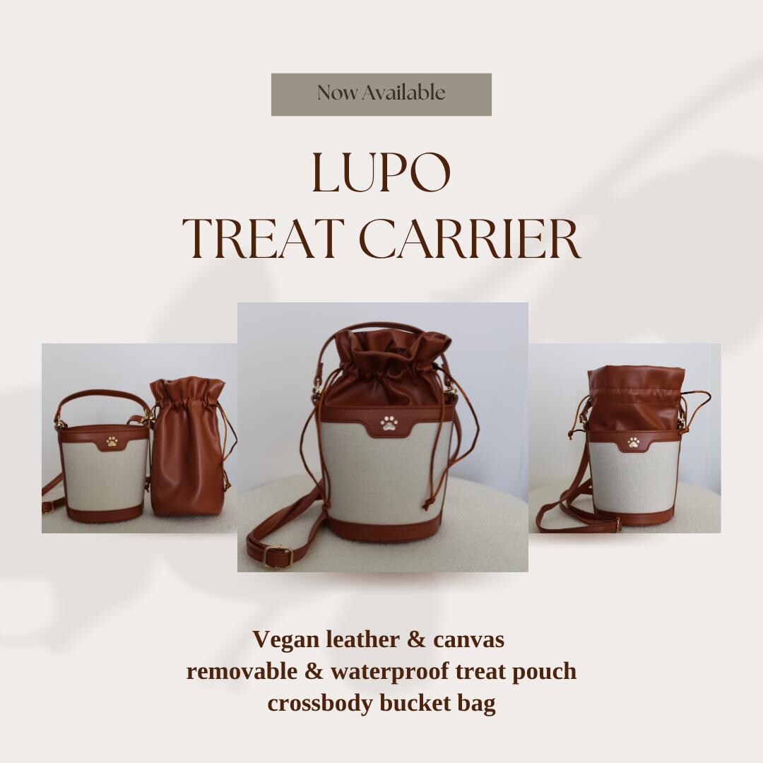 Dog Walking Bag With Treat Pouch (lupo) - Etsy