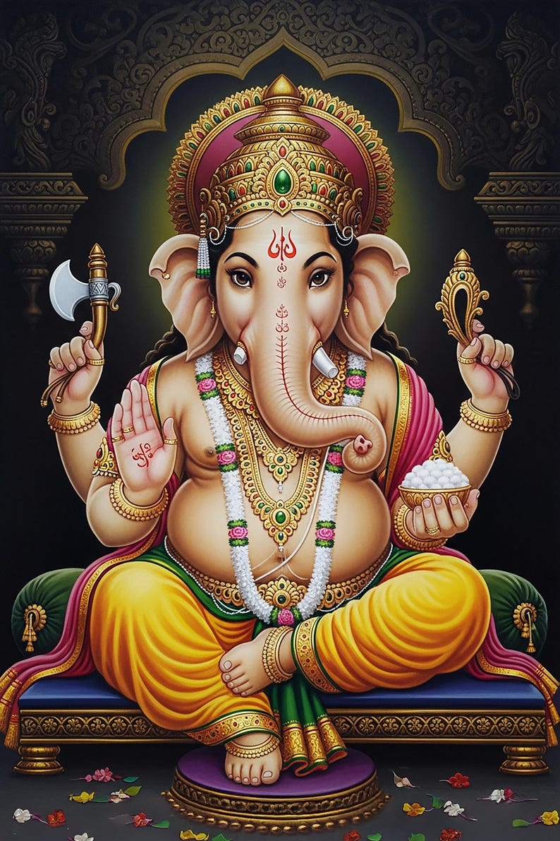 Lord Ganesha Digital Art: Digital Download - Etsy